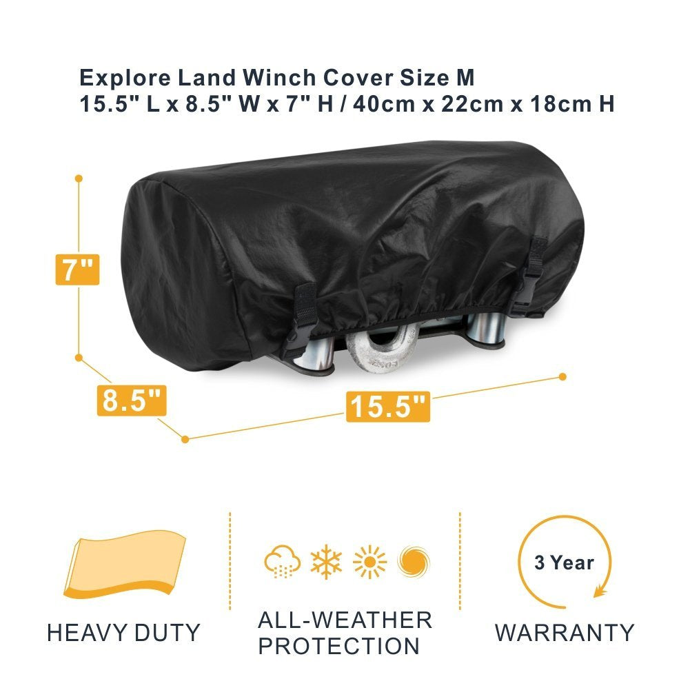 Explore Land 100% Waterproof Universal Winch Cover – EASONE LLC